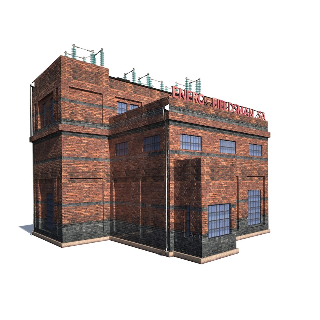Electricity Factory 3D Model - TurboSquid 1253817