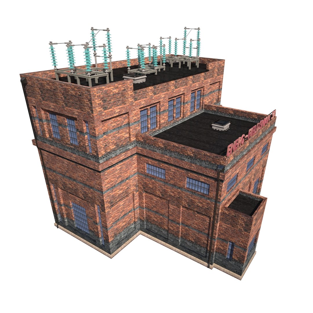 Electricity Factory 3D Model - TurboSquid 1253817