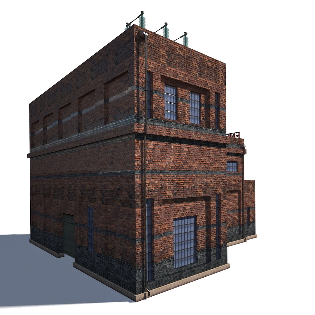 Electricity Factory 3D Model - TurboSquid 1253817