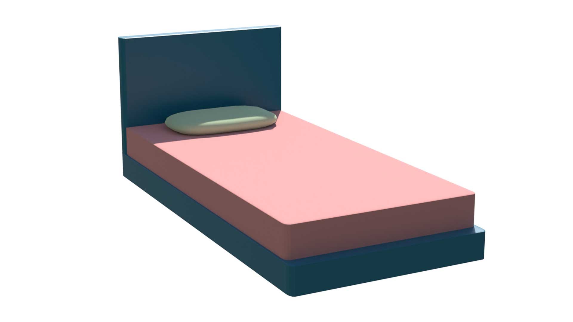 Cartoon Bed 3D Model 3D Model - TurboSquid 2292164