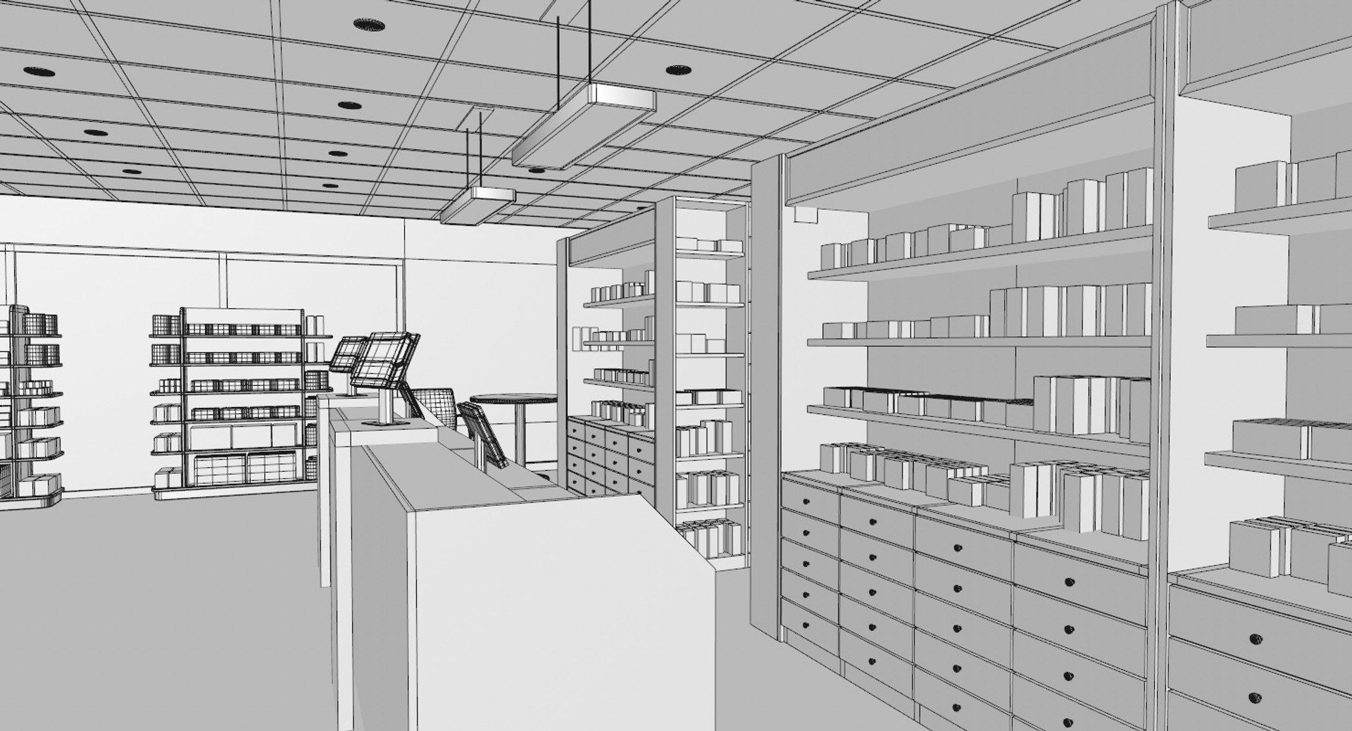 3D drug store s - TurboSquid 1294008