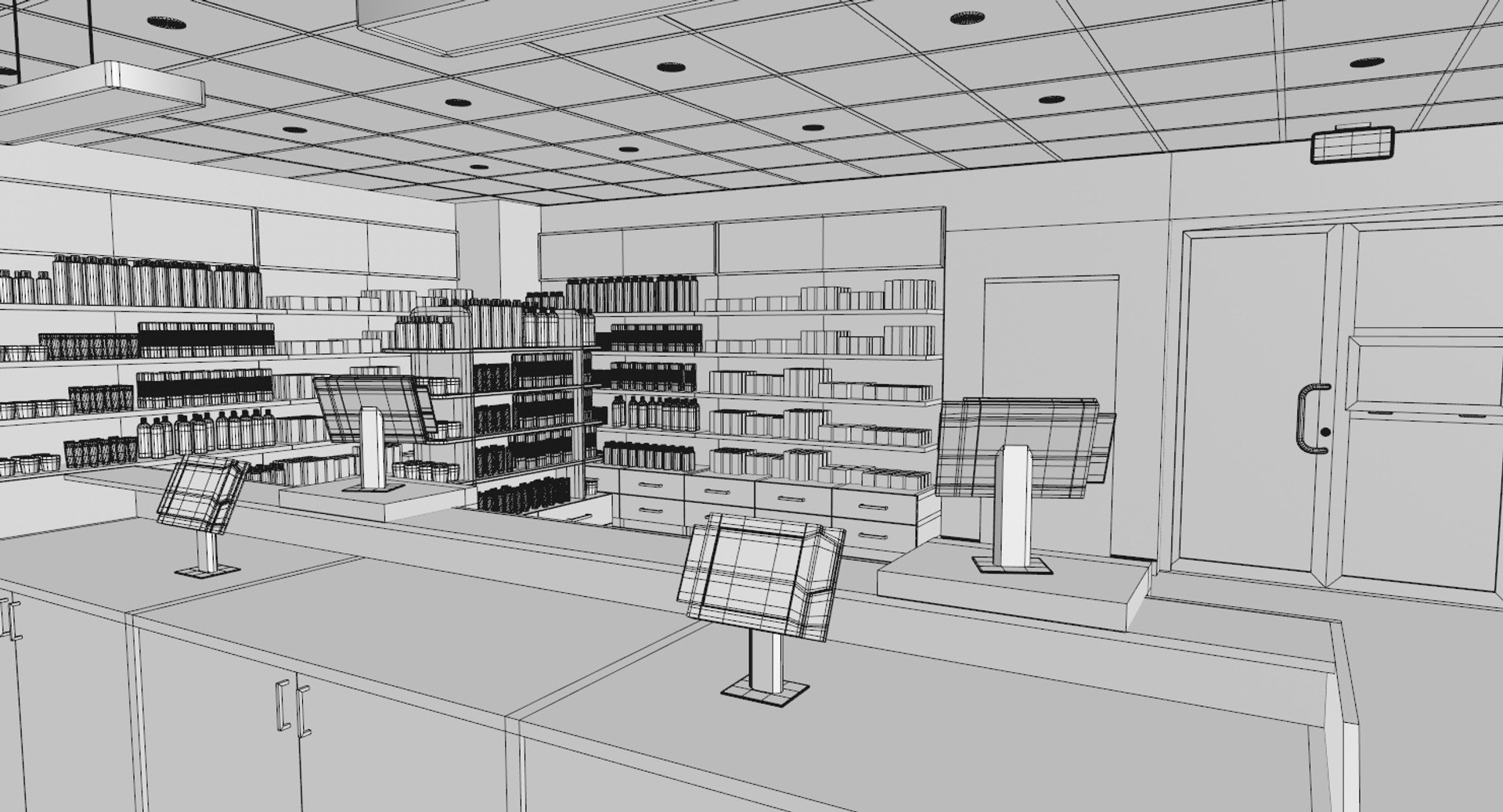 3D drug store s - TurboSquid 1294008