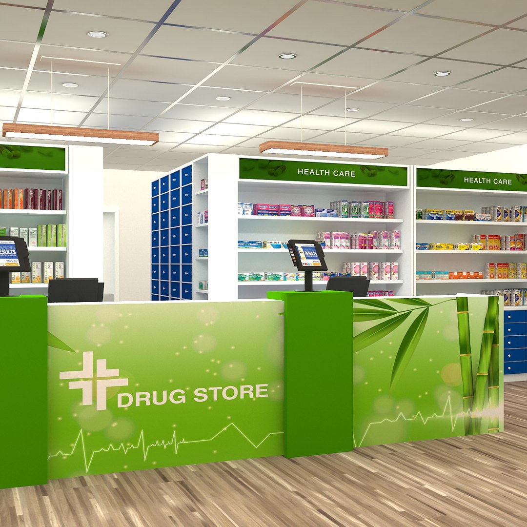 3D Drug Store S - TurboSquid 1294008