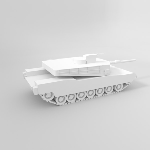 simple m1 abrams tank obj