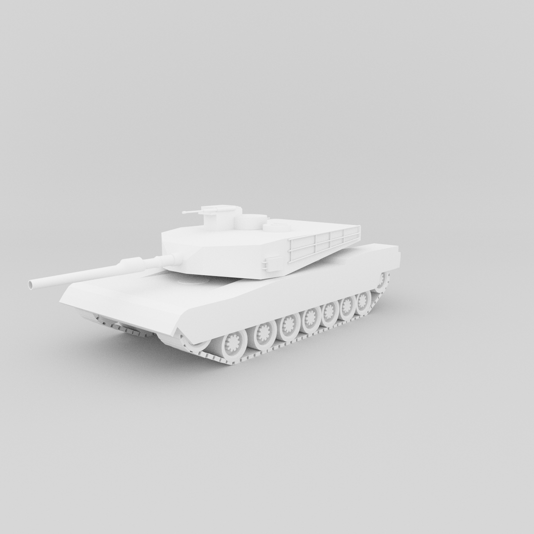 Simple M1 Abrams Tank Obj