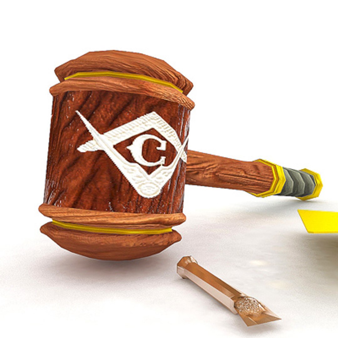 3d Masonic Tools Model