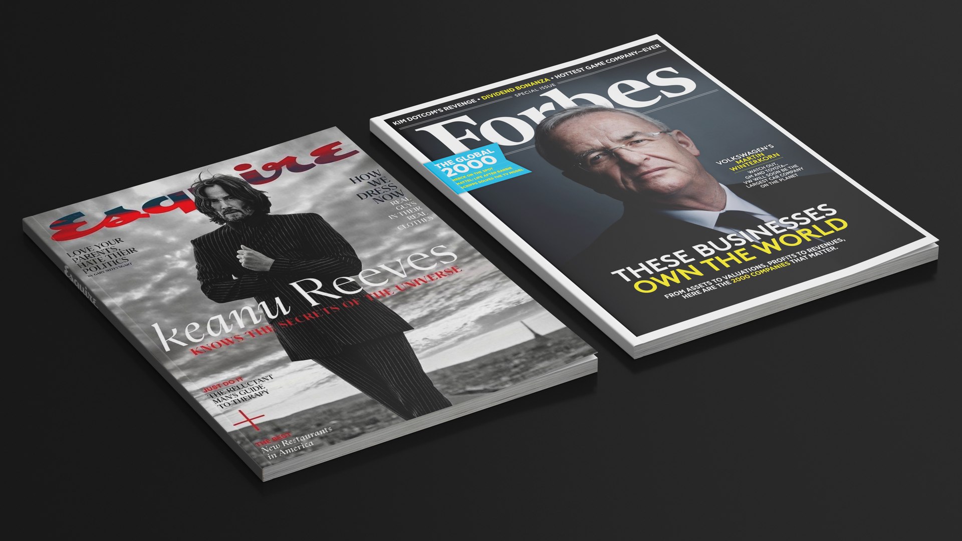 3D Forbes and Esquire Magazines model - TurboSquid 2048532