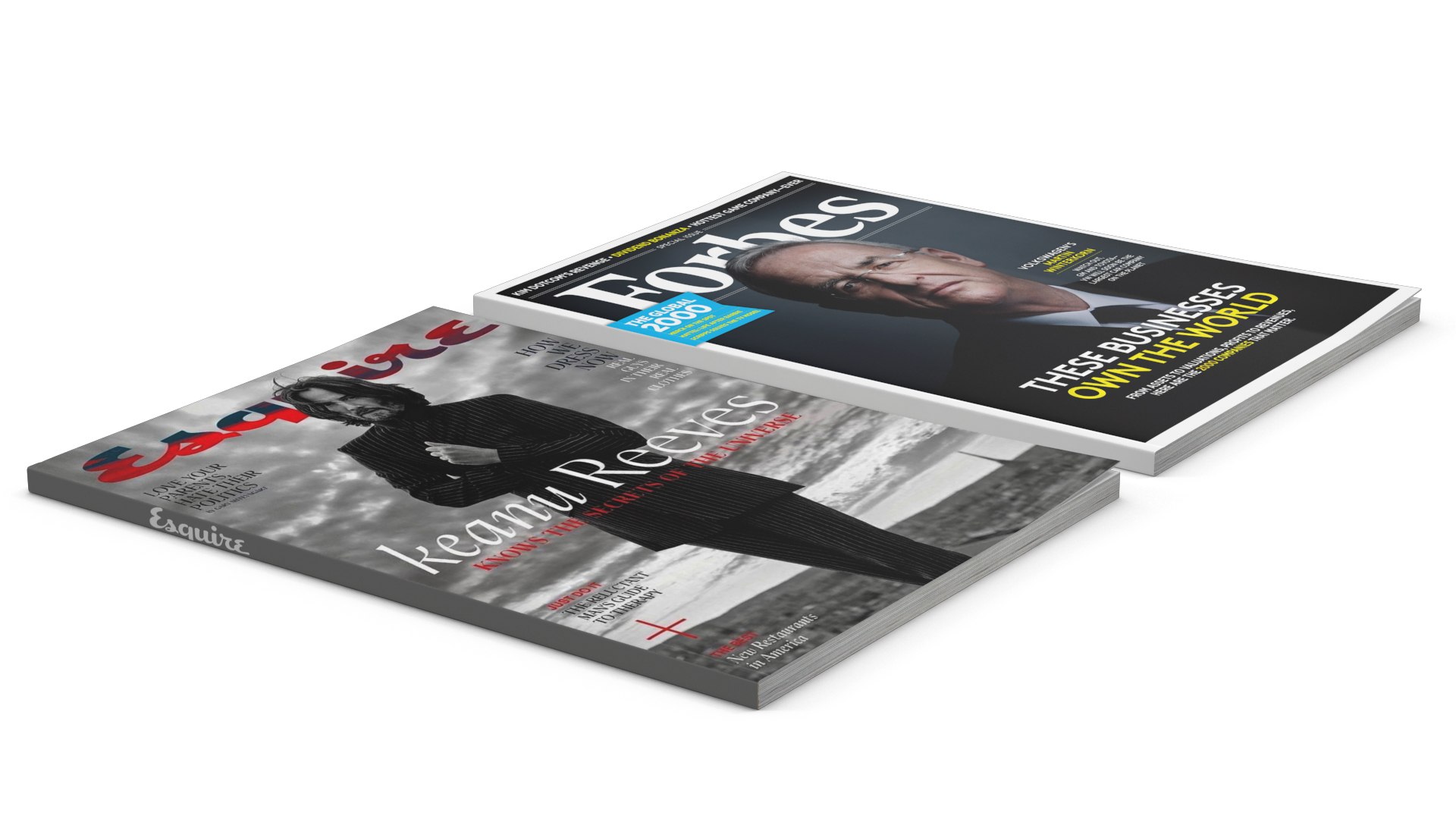 3D Forbes and Esquire Magazines model - TurboSquid 2048532