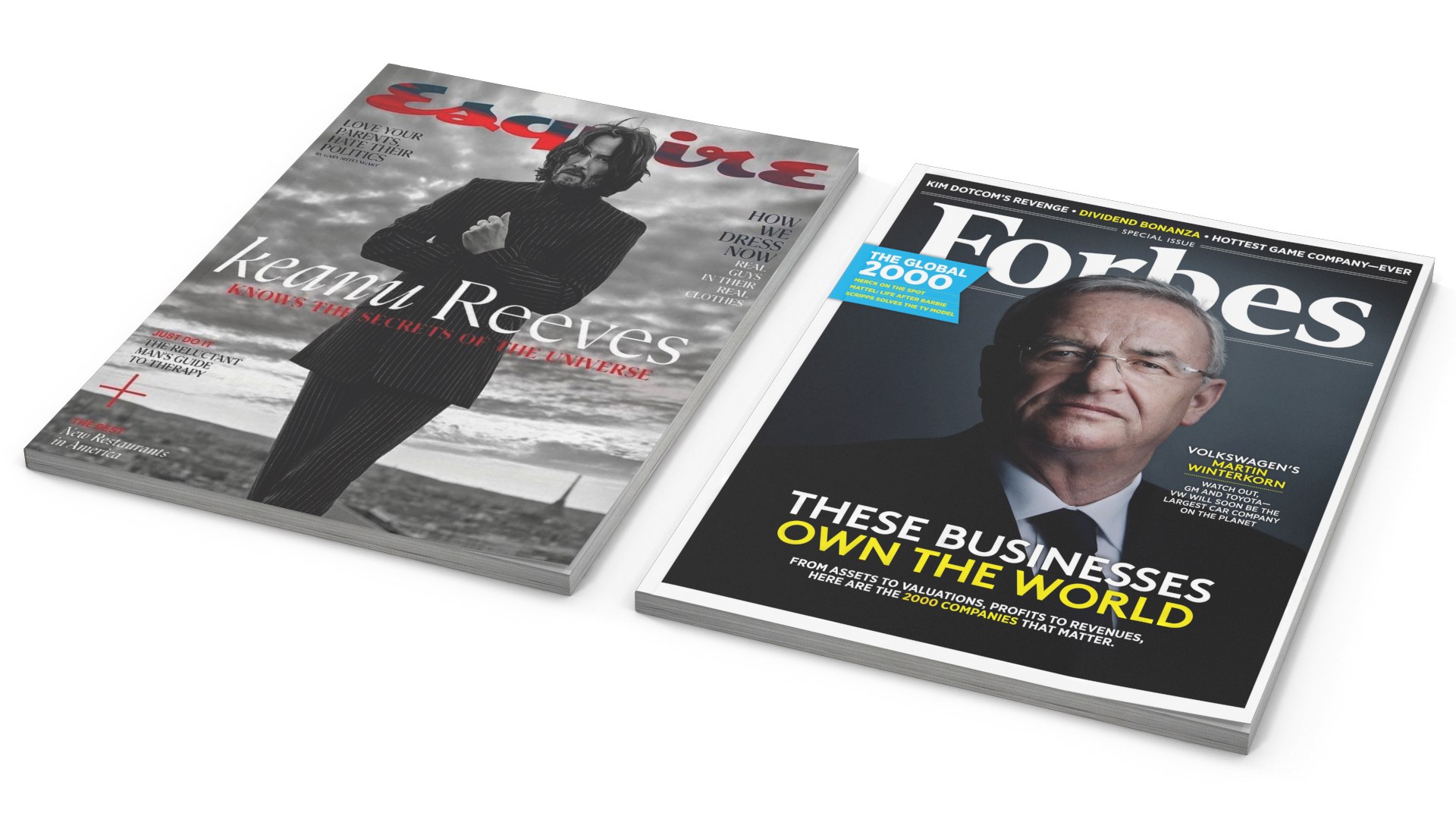 3D Forbes and Esquire Magazines model - TurboSquid 2048532