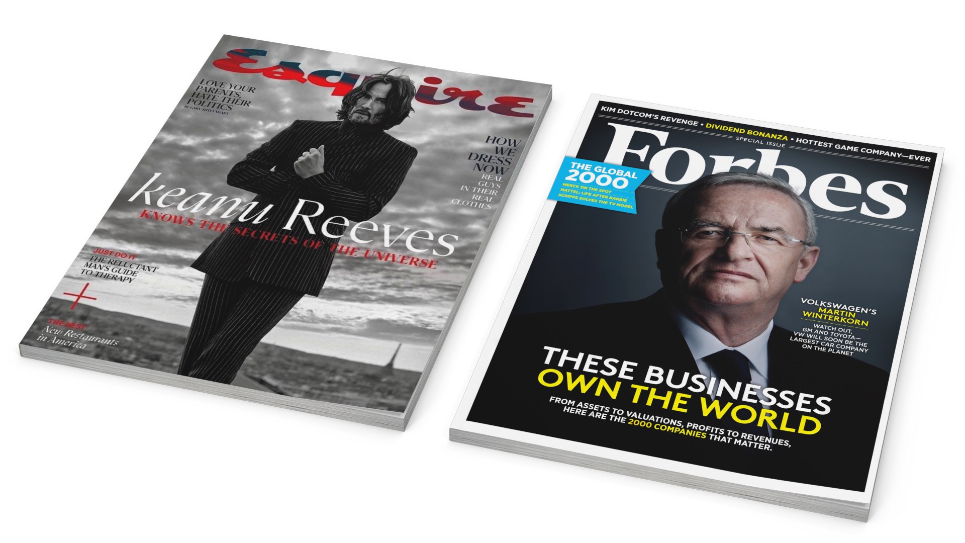 3D Forbes and Esquire Magazines model - TurboSquid 2048532