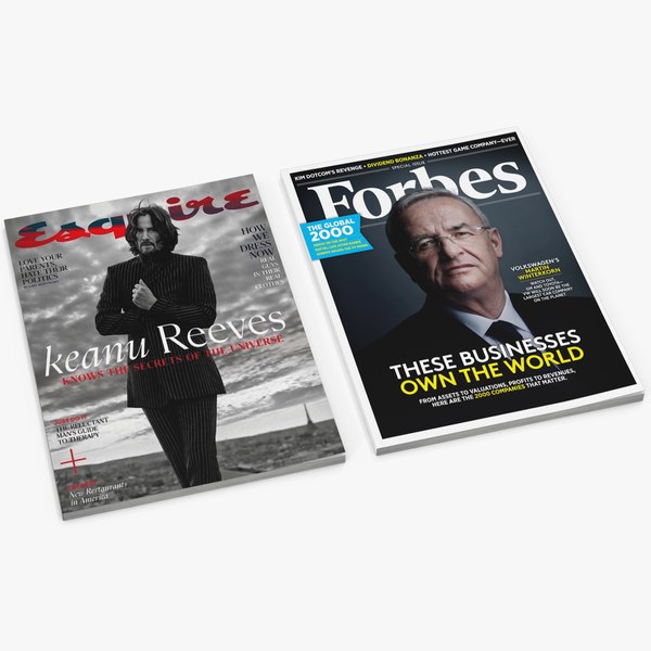 3D Forbes and Esquire Magazines model - TurboSquid 2048532