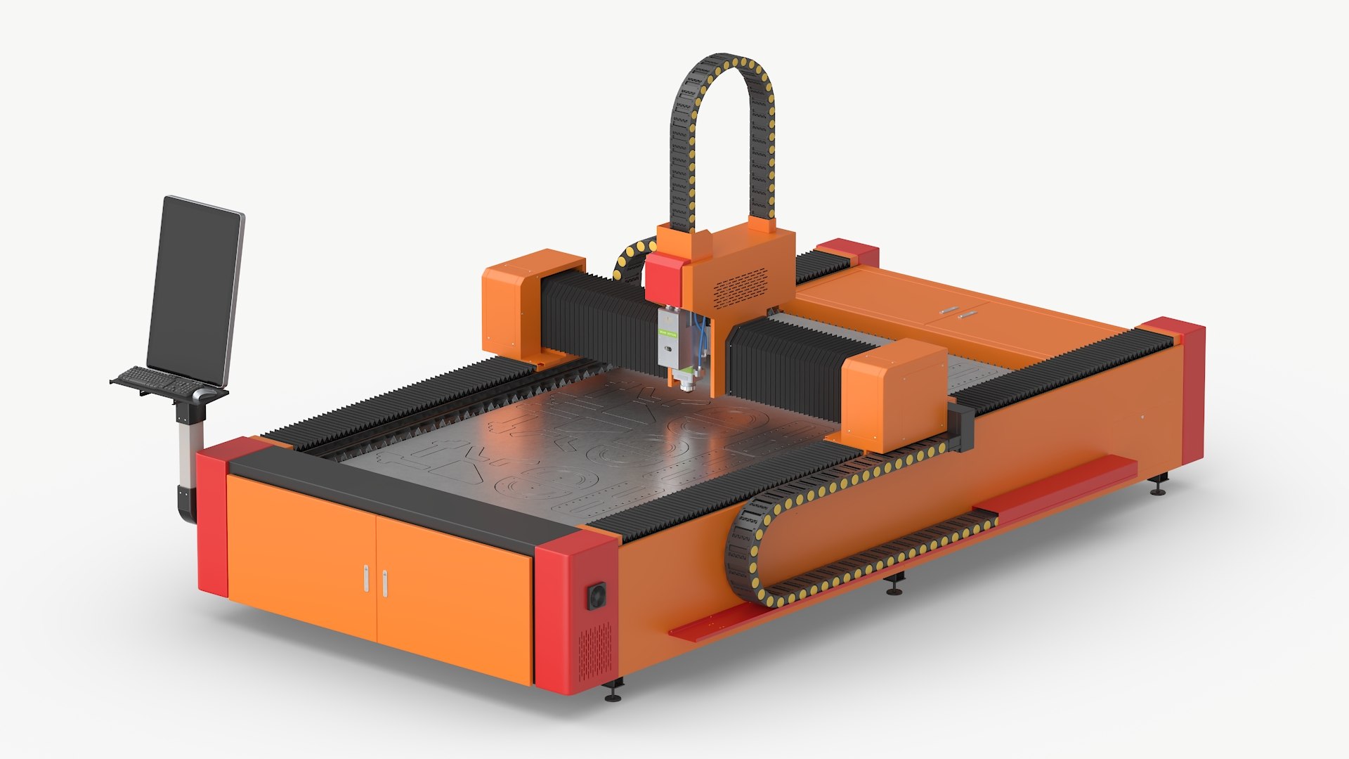 3D Model Laser Cutting Machine With Steel Detail - TurboSquid 2383168