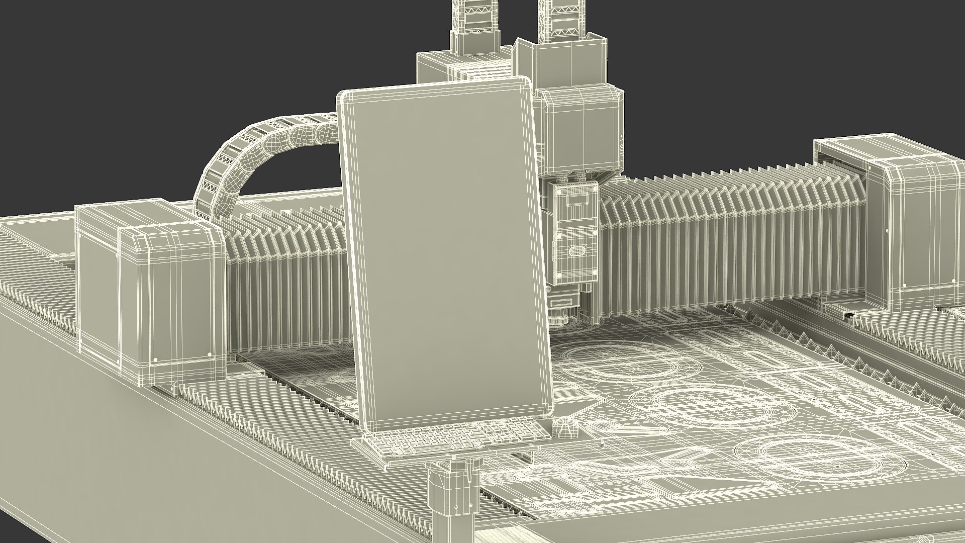 3D Model Laser Cutting Machine With Steel Detail - TurboSquid 2383168