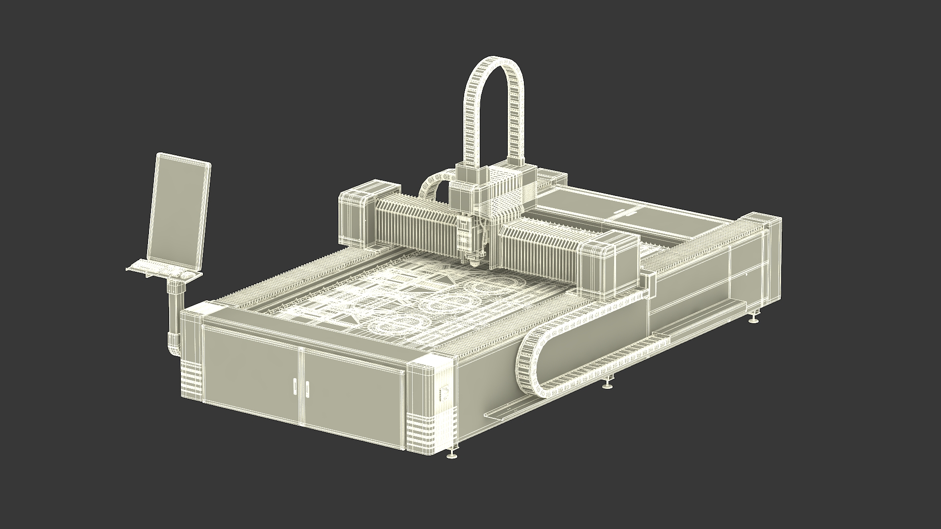 3D Model Laser Cutting Machine With Steel Detail - TurboSquid 2383168