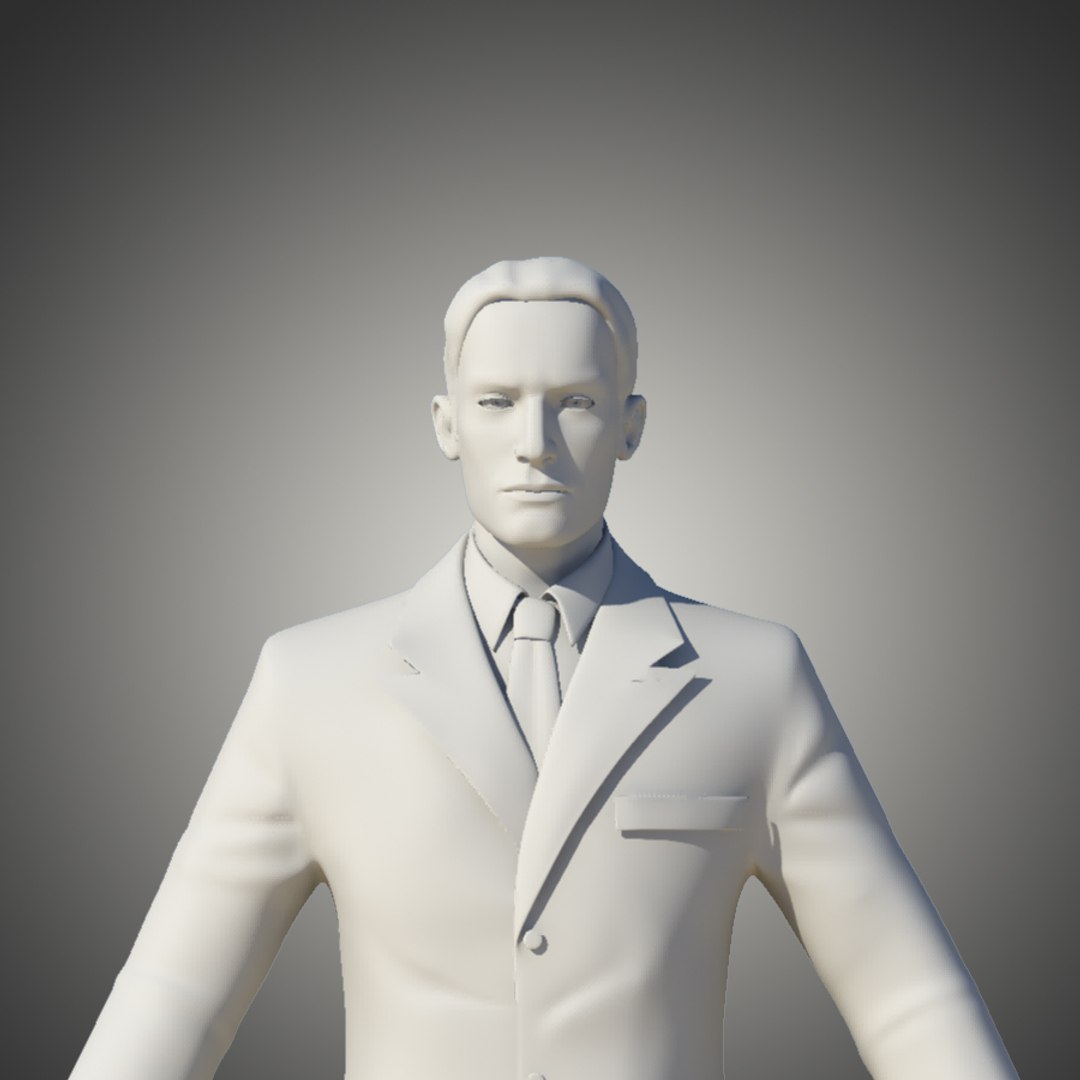 3d Model Of Man Human Guy