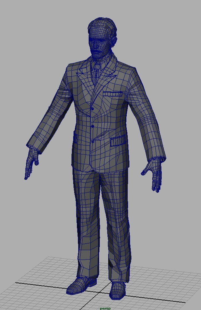 3d Model Of Man Human Guy