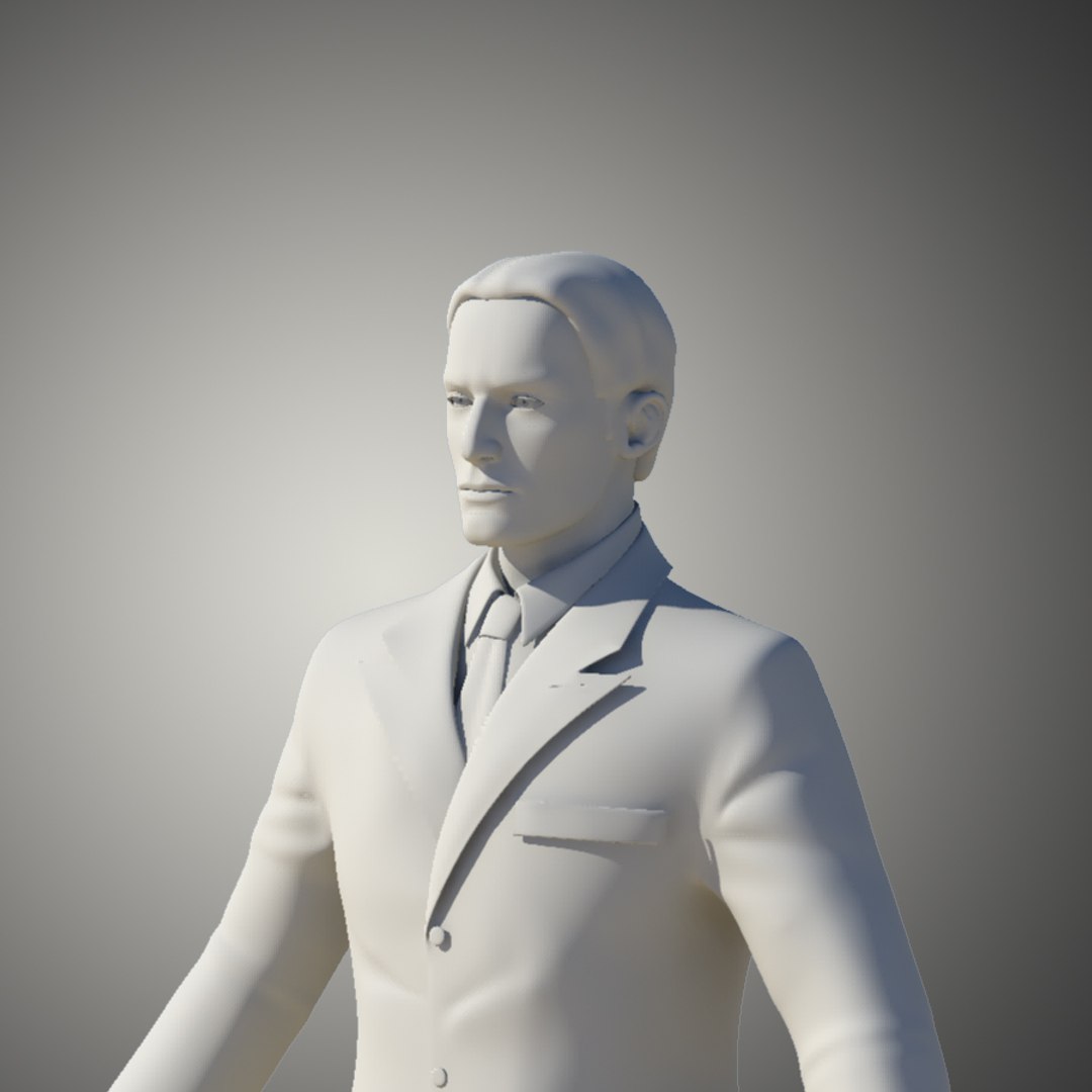 3d Model Of Man Human Guy