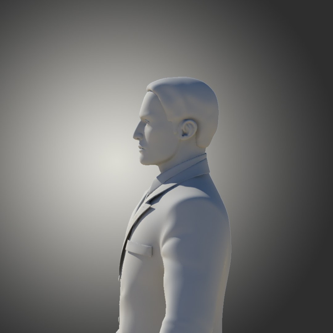 3d Model Of Man Human Guy