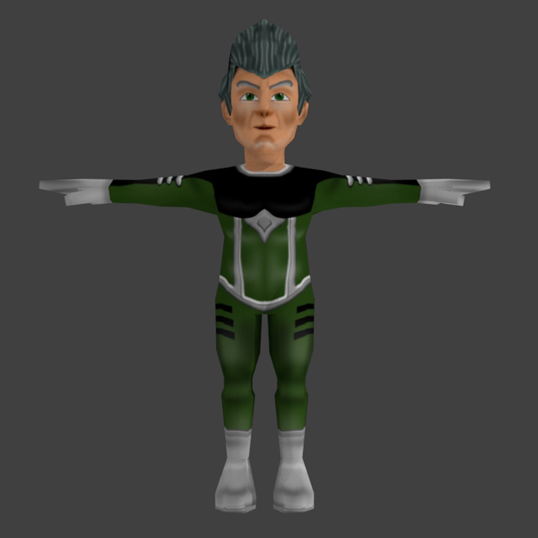 3d Model Science Fiction Character