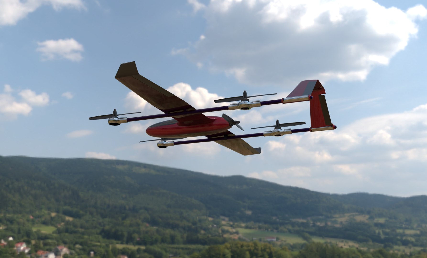 3D AirCraft 3D CAD Model And Rendering - TurboSquid 2231292