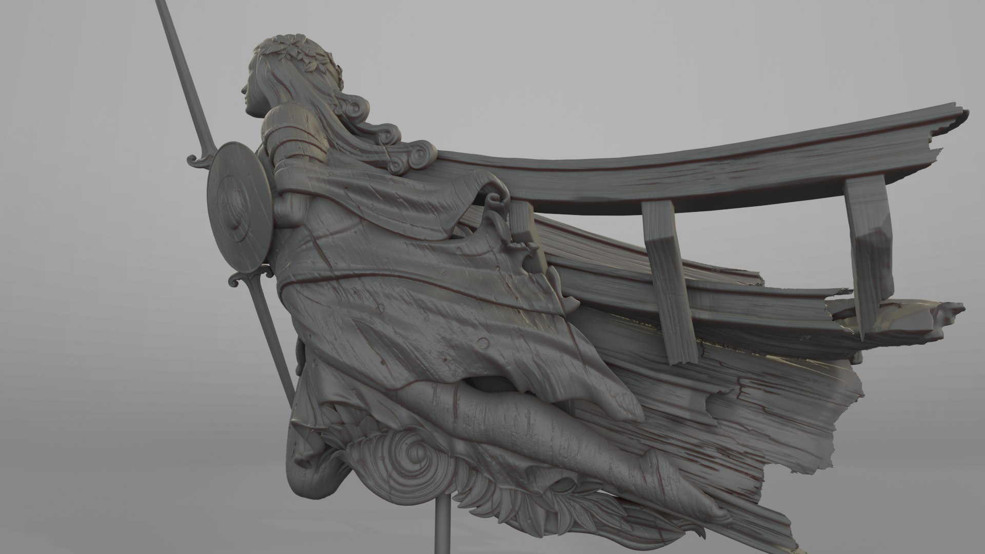 Silent Mary Pirate Ship Figurehead 3D - TurboSquid 2150917