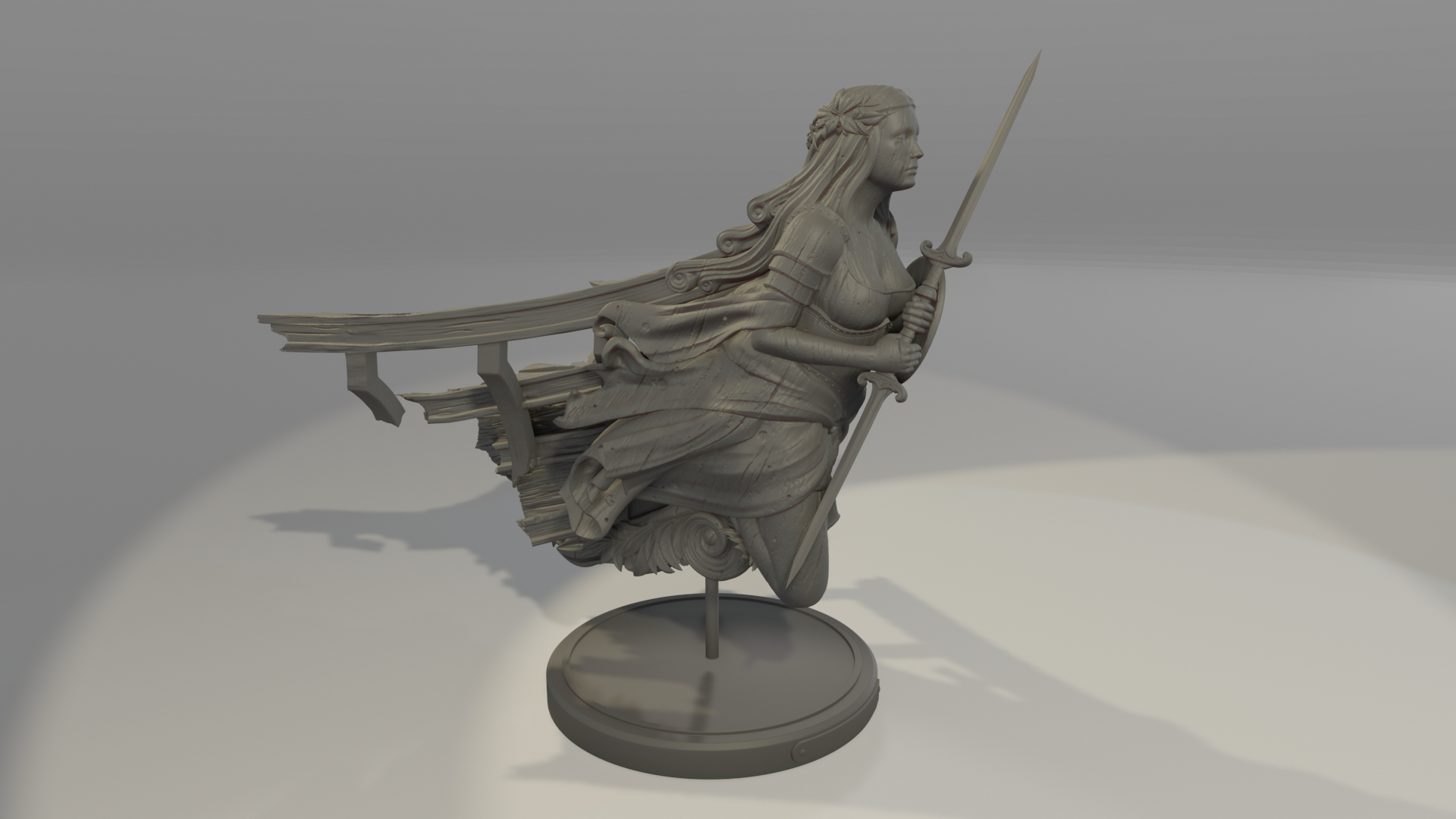 Silent Mary Pirate Ship Figurehead 3D - TurboSquid 2150917