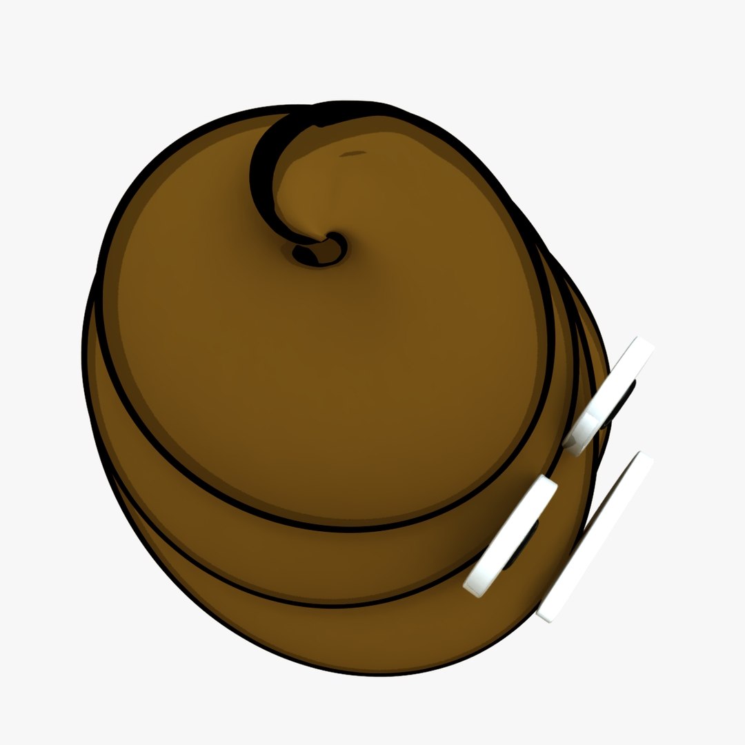 3d smiling pile poo emoji