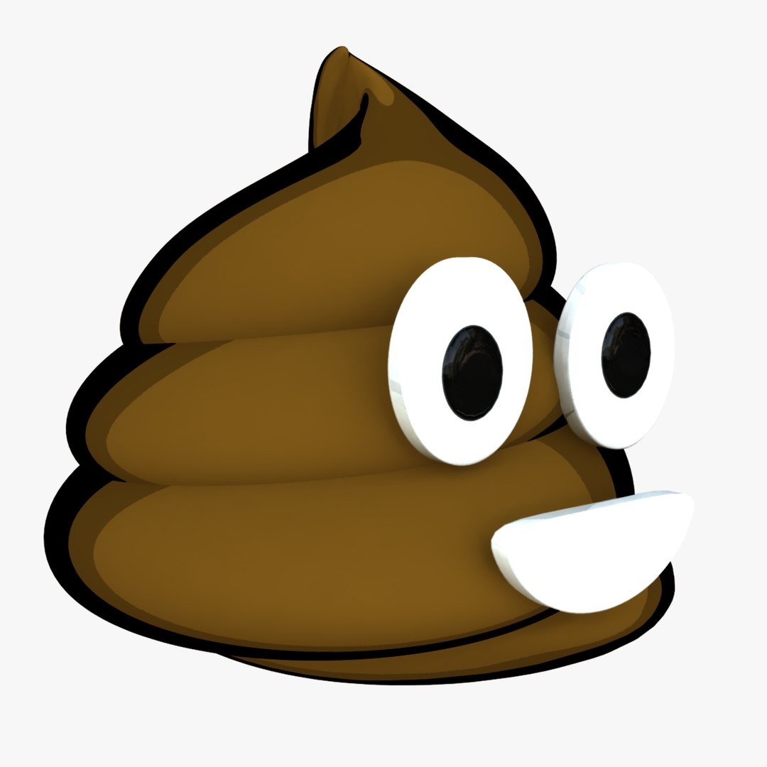 3d smiling pile poo emoji