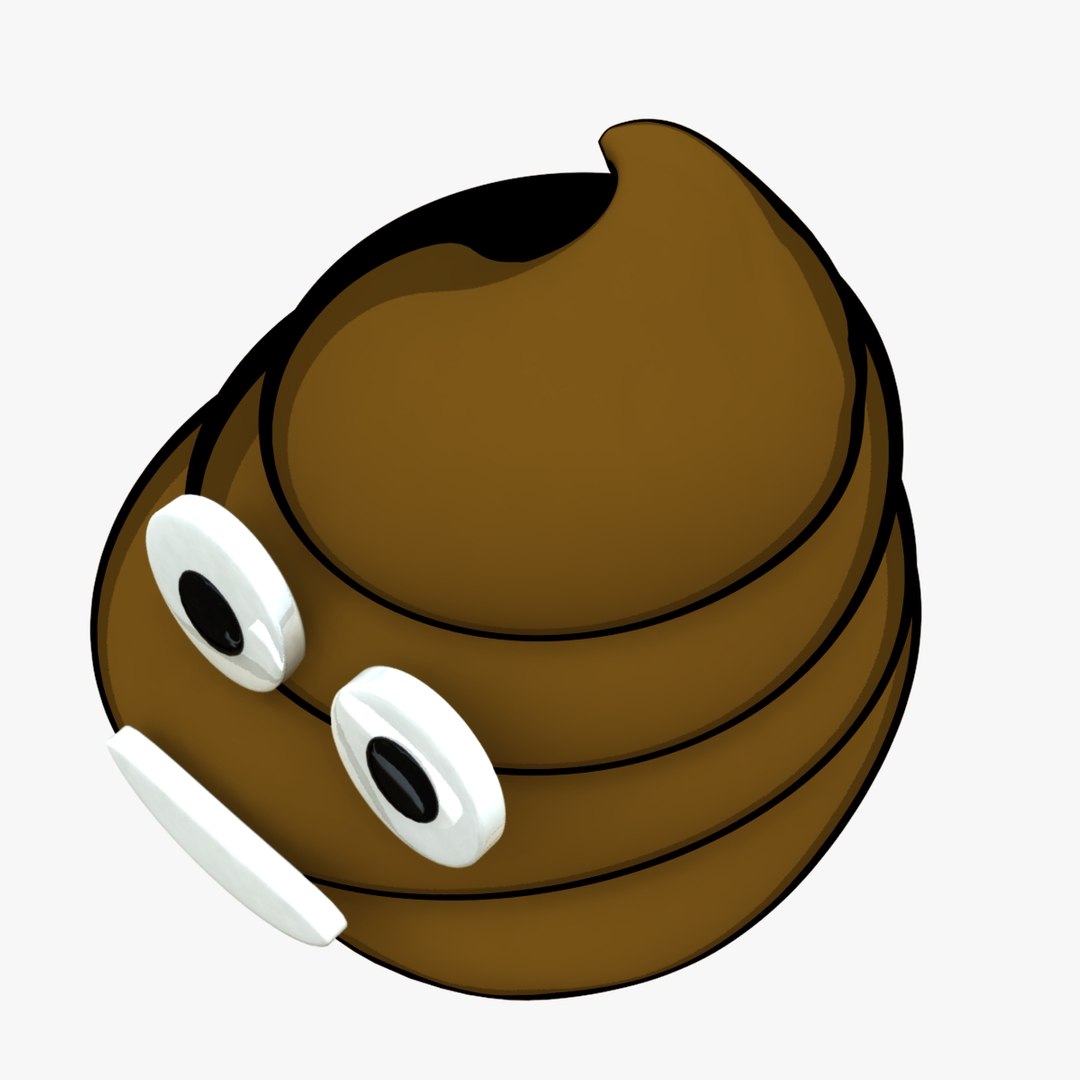 3d smiling pile poo emoji