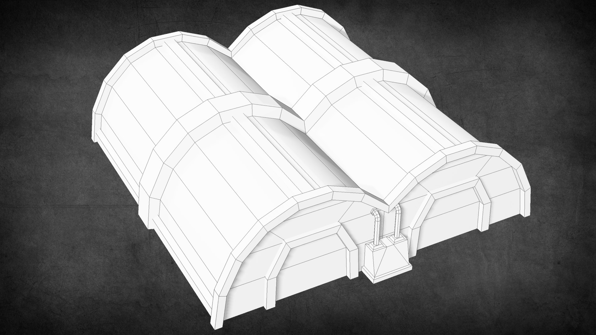 3d Barrack Military Strategy Model
