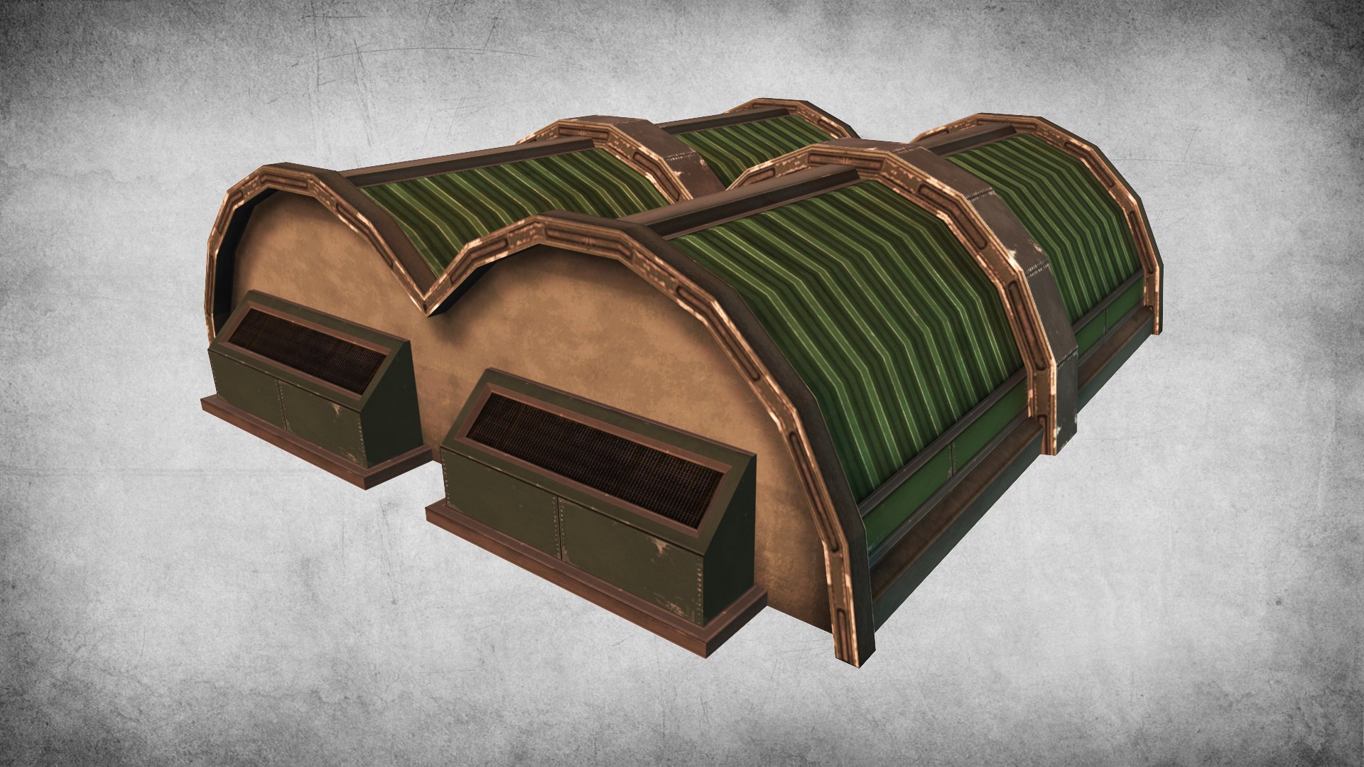 3d Barrack Military Strategy Model