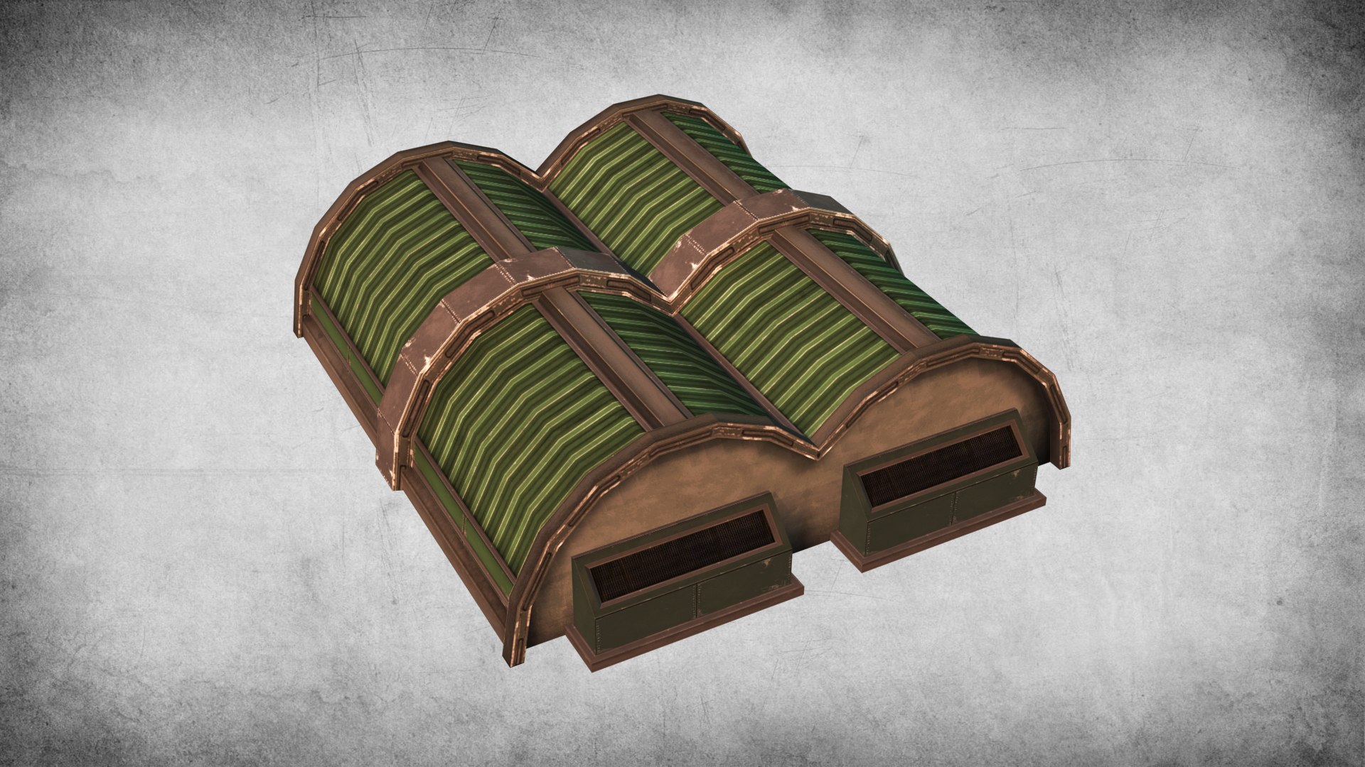 3d Barrack Military Strategy Model