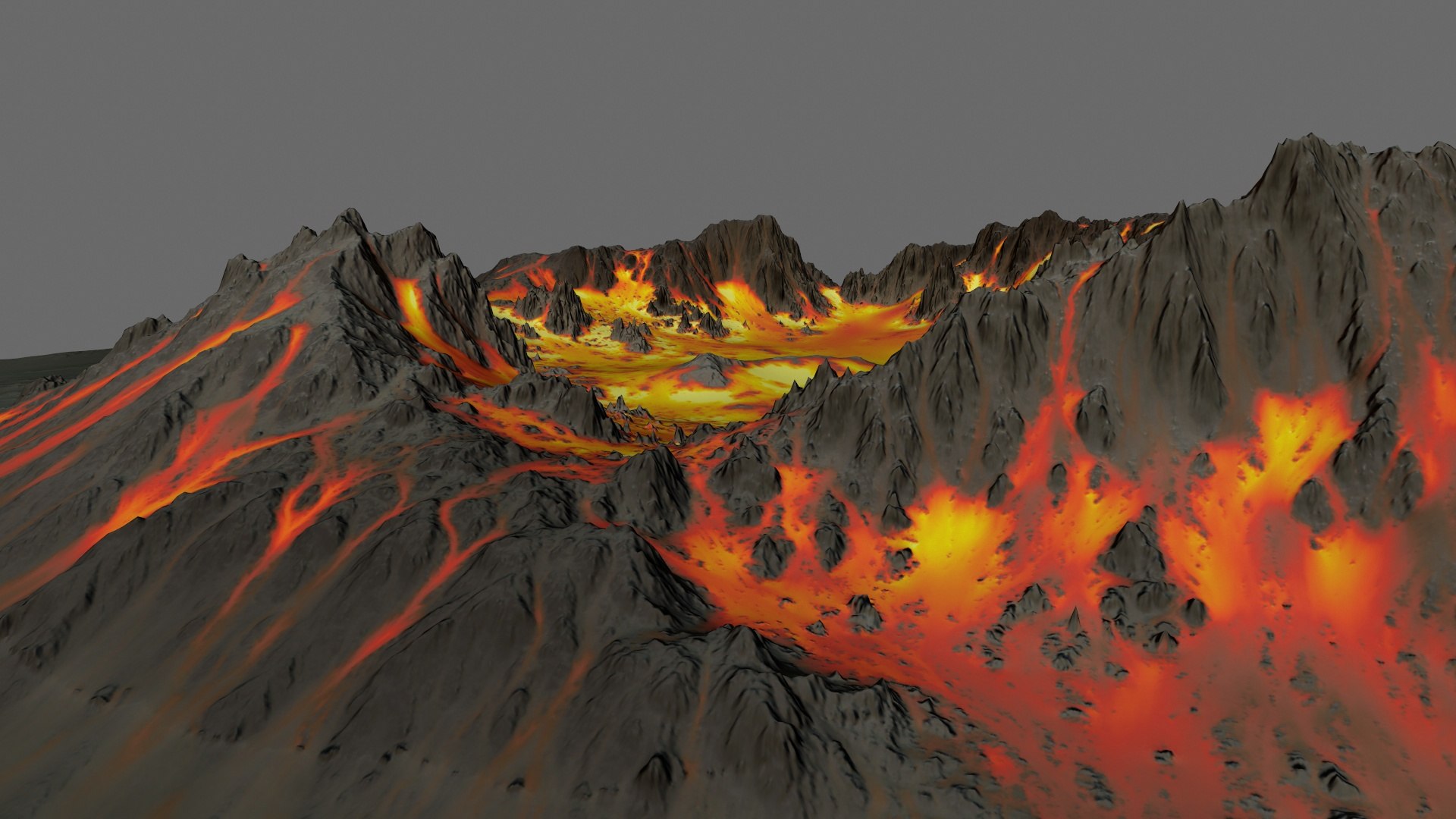 3D Volcano Model - TurboSquid 1805010