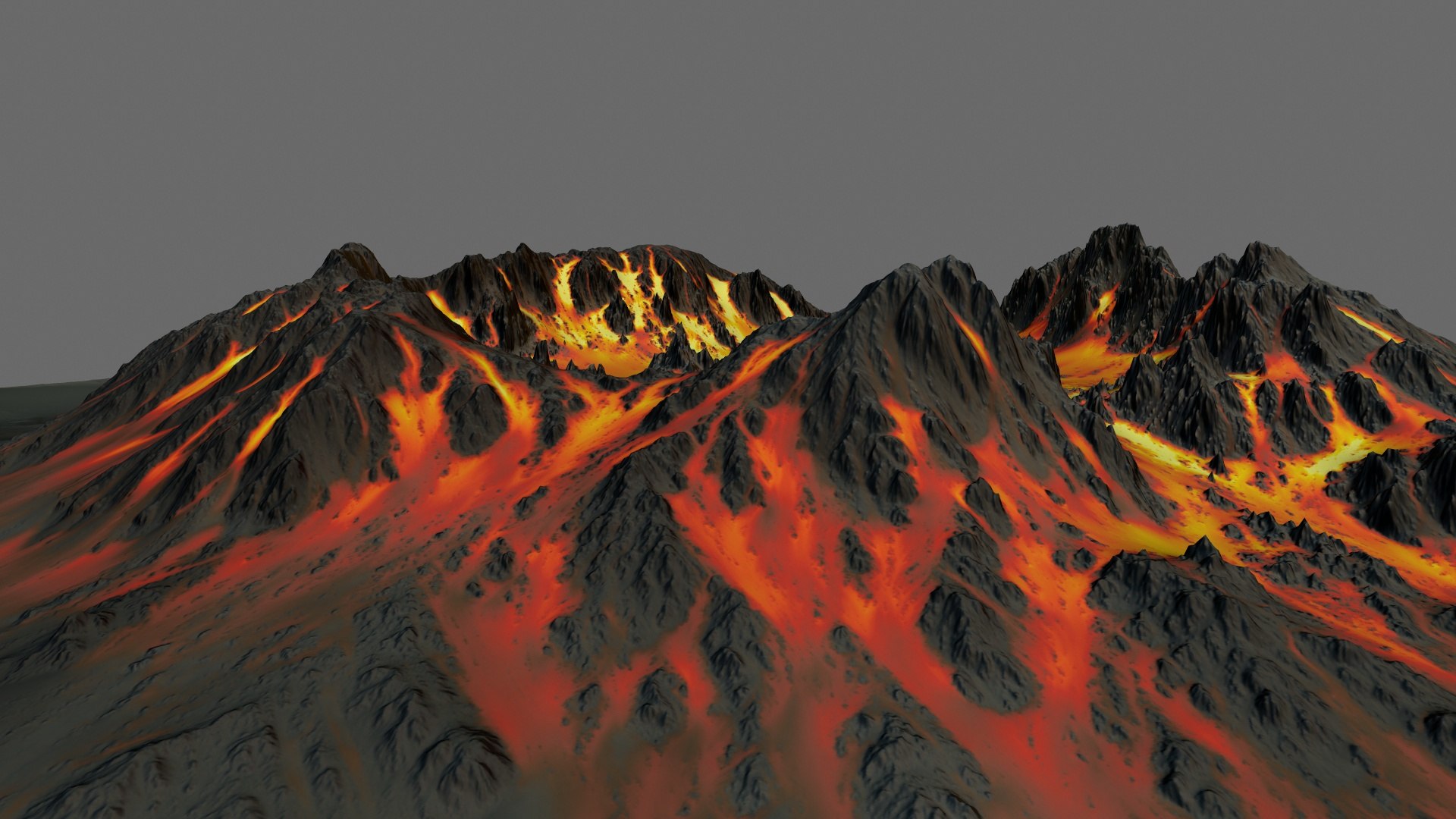 3D Volcano Model - TurboSquid 1805010