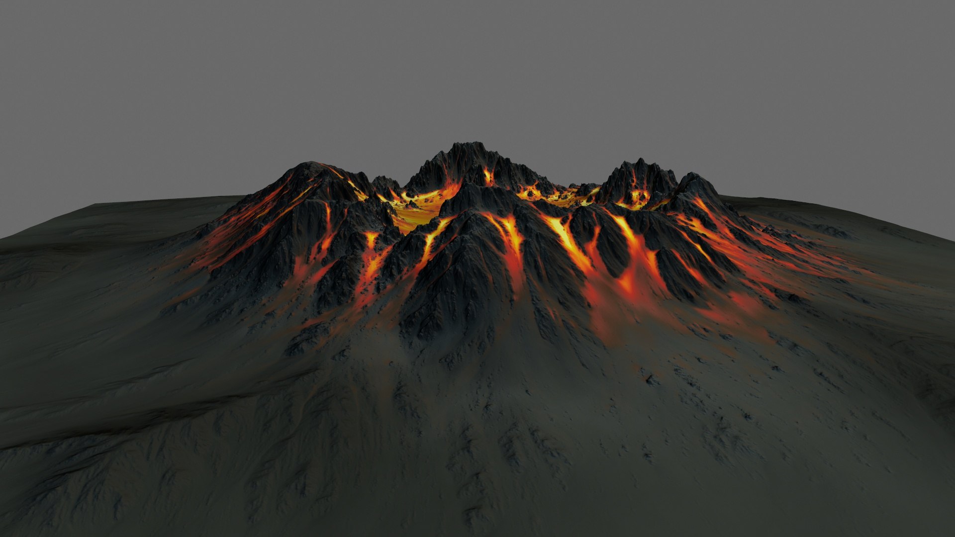 3D Volcano Model - TurboSquid 1805010