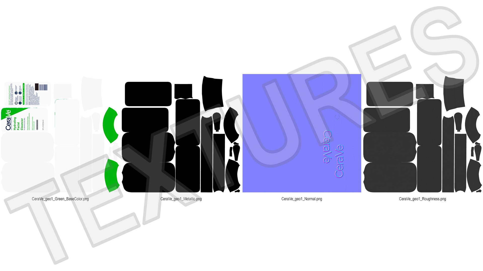 3D CeraVe Cleanser Dispenser Bottle 236 Ml Green - TurboSquid 2282337