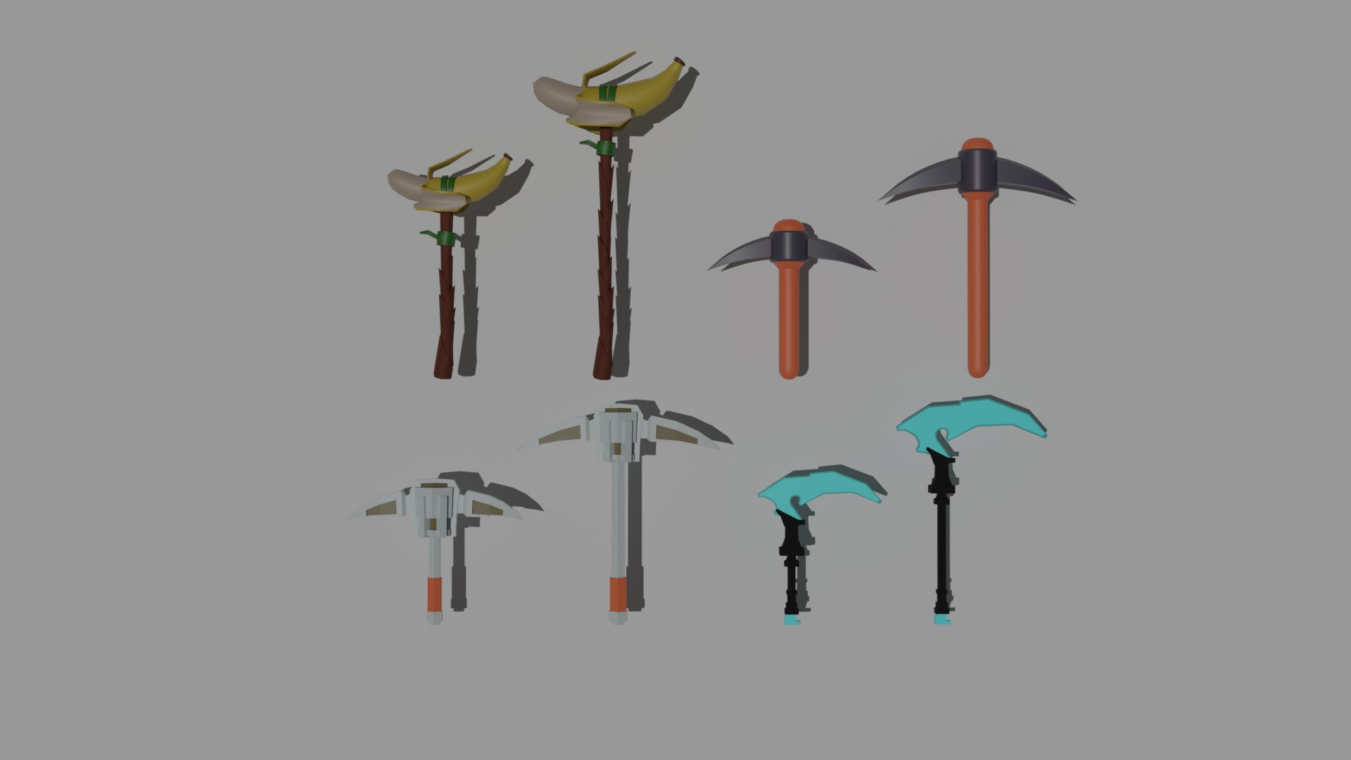 Pickaxes 3D model - TurboSquid 2061267