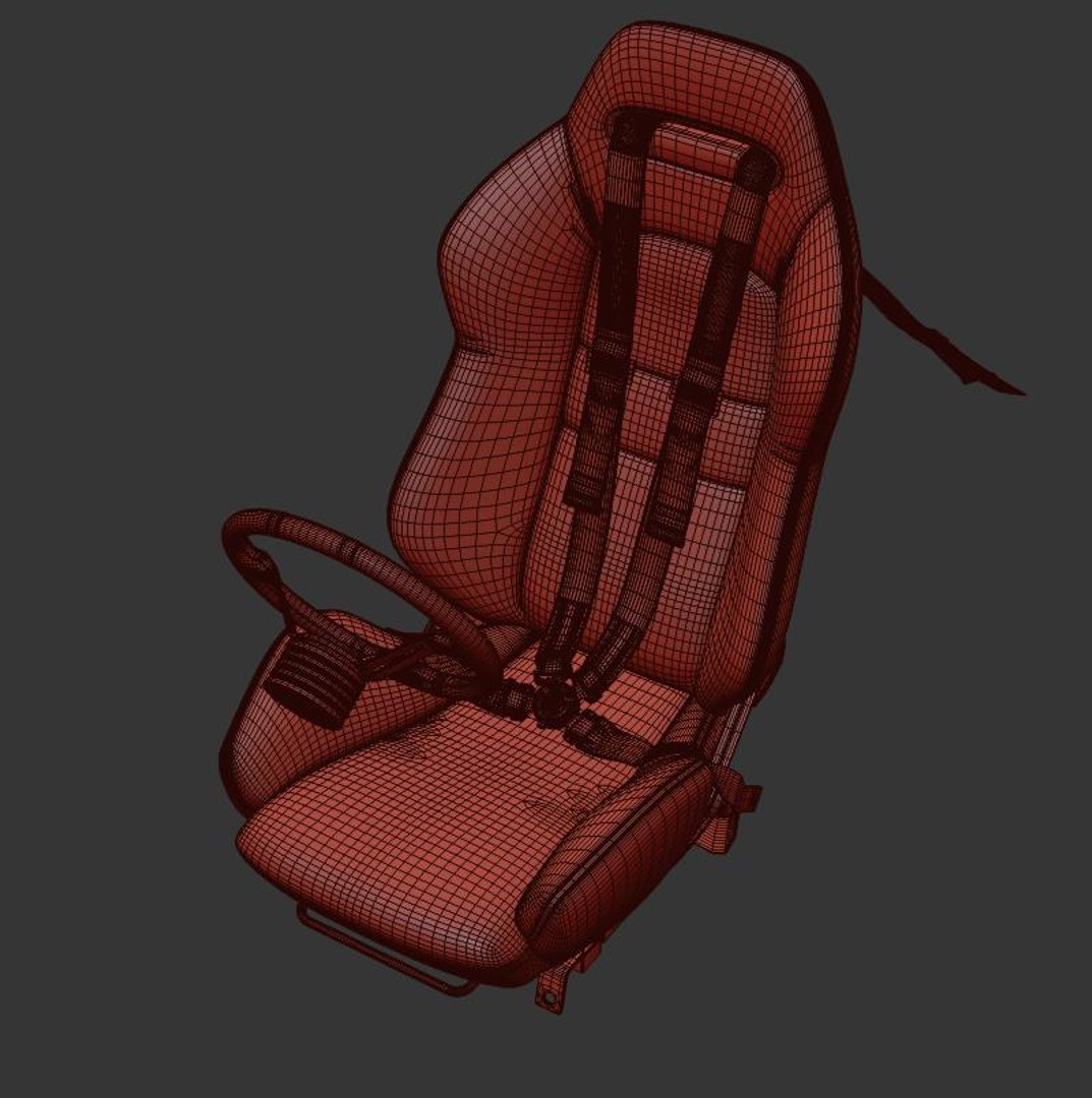 Racing Seat Recaro Wheel Model - TurboSquid 1484200