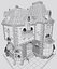 3d toy house model