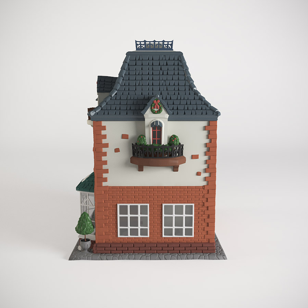 3d toy house model