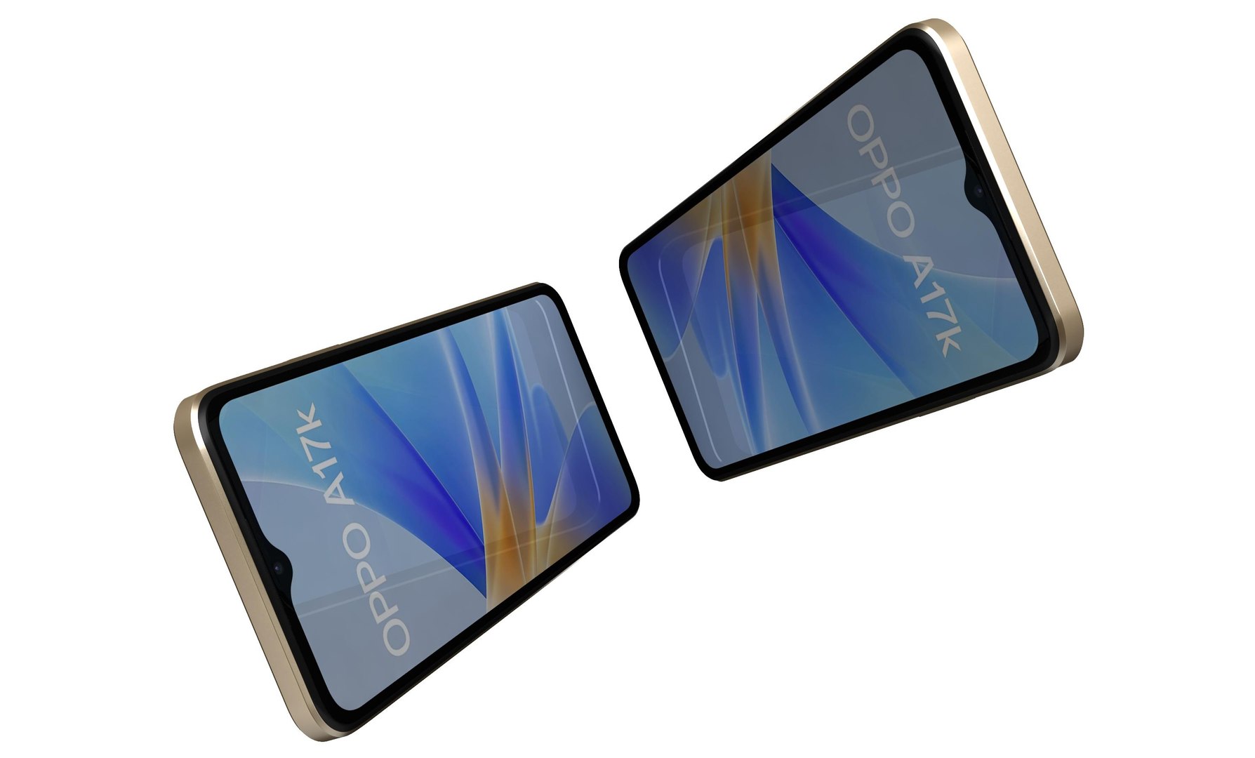 Oppo A17k Gold Model - TurboSquid 1988713