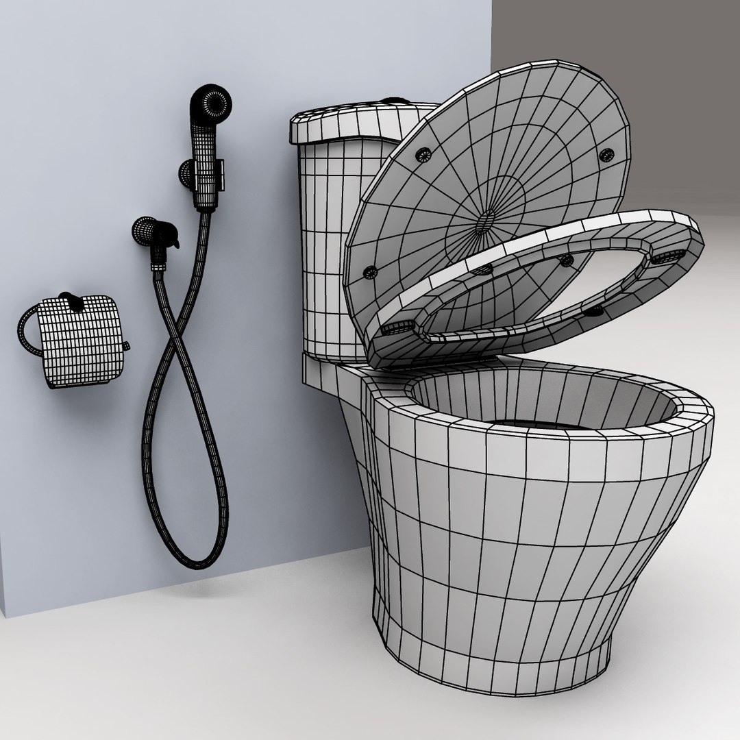3ds Flush Toilet Brush