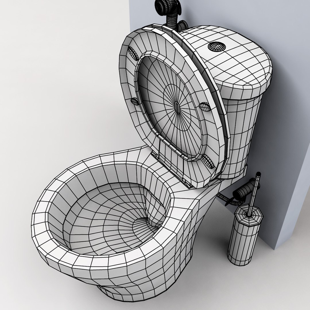3ds Flush Toilet Brush