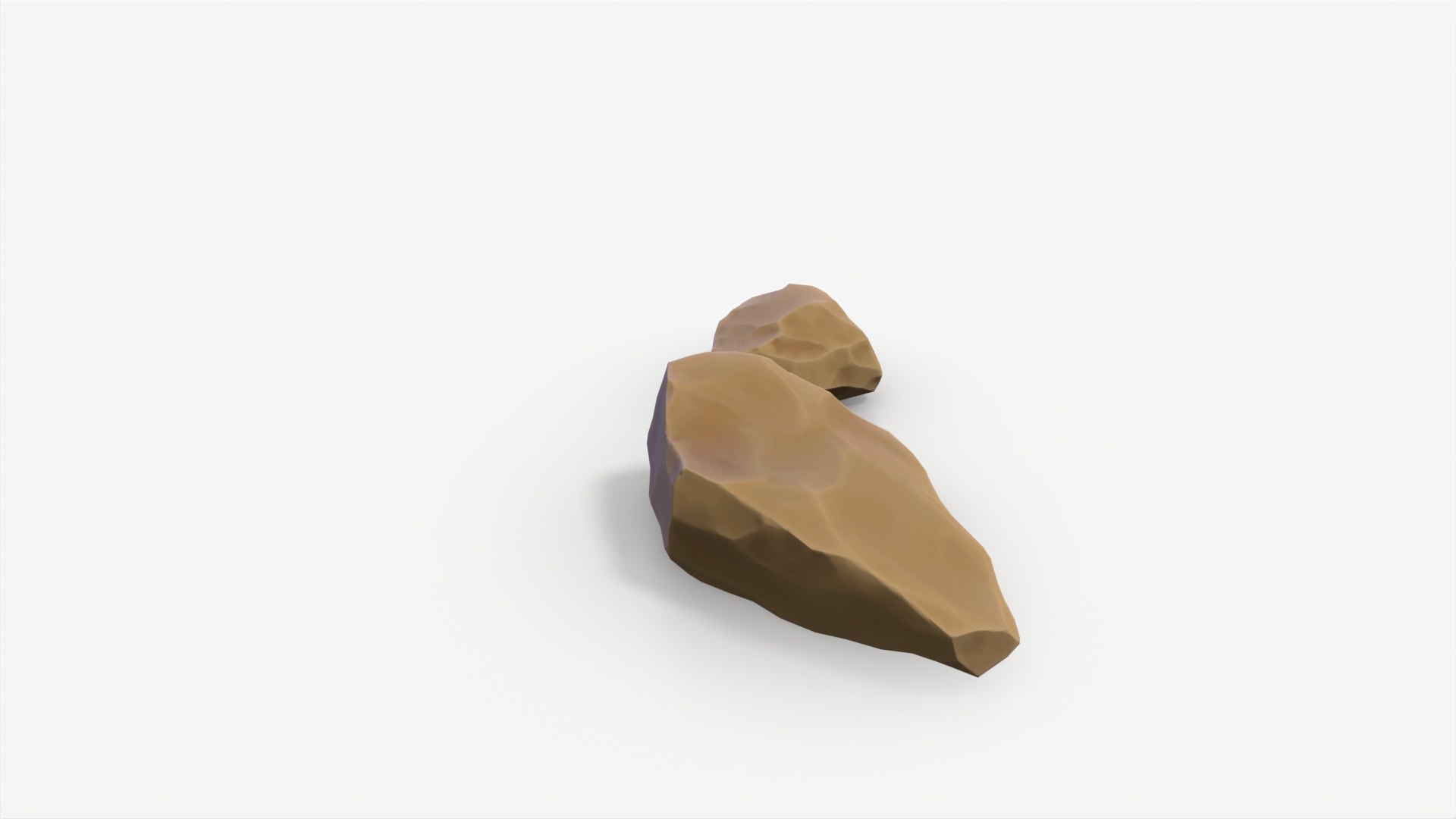3D model Stylized Desert Yellow Rock V6 - TurboSquid 2156340