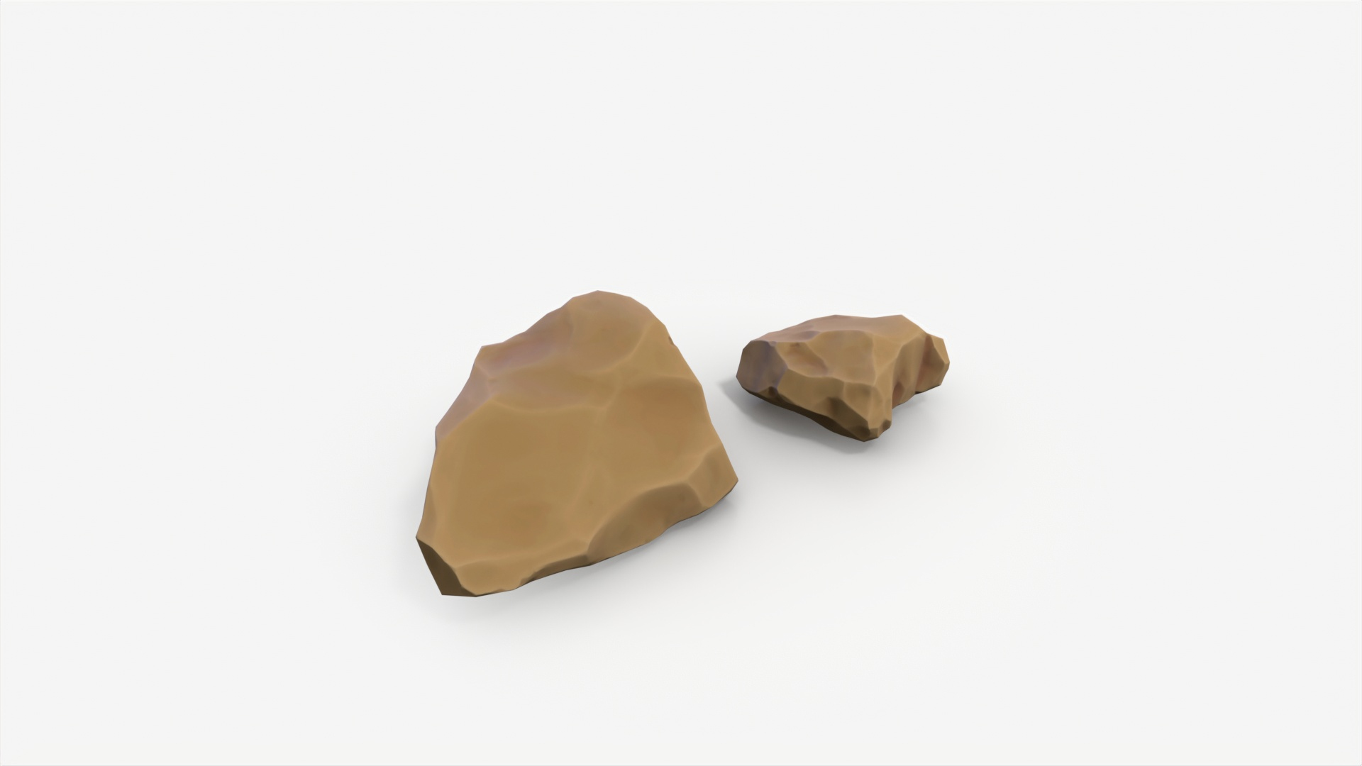 3D model Stylized Desert Yellow Rock V6 - TurboSquid 2156340