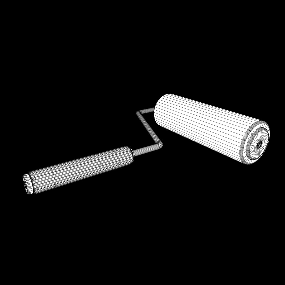 3d Model Of Paint Roller