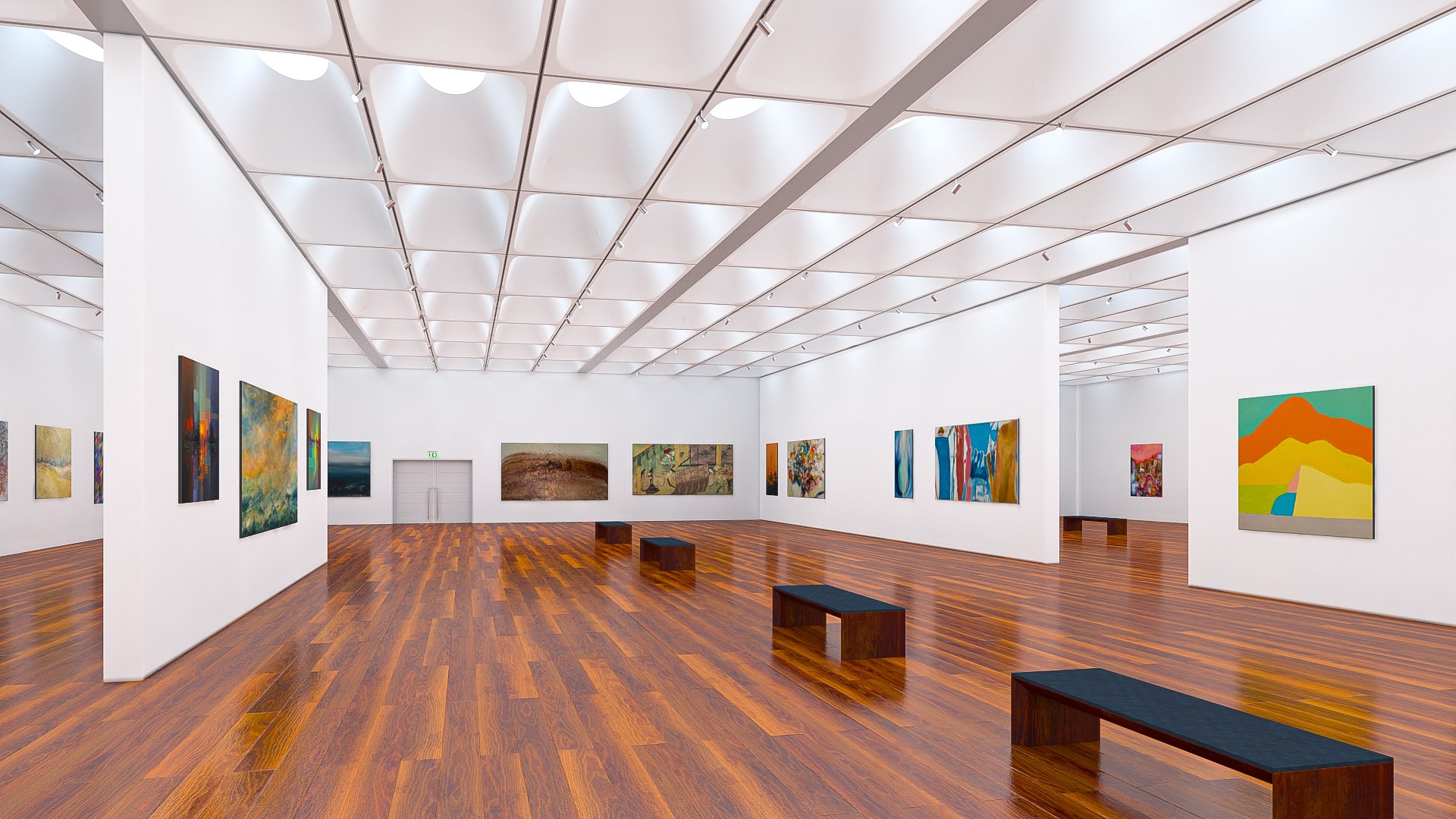 3D Art Gallery 02 - TurboSquid 1803676