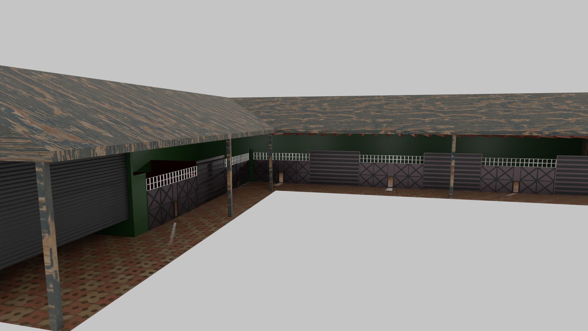 Horse Stable 3D Model - TurboSquid 2159166