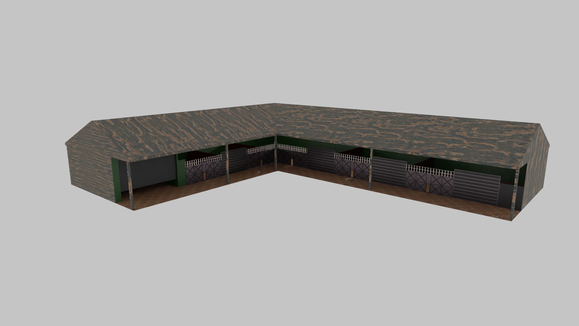 Horse Stable 3D Model - TurboSquid 2159166