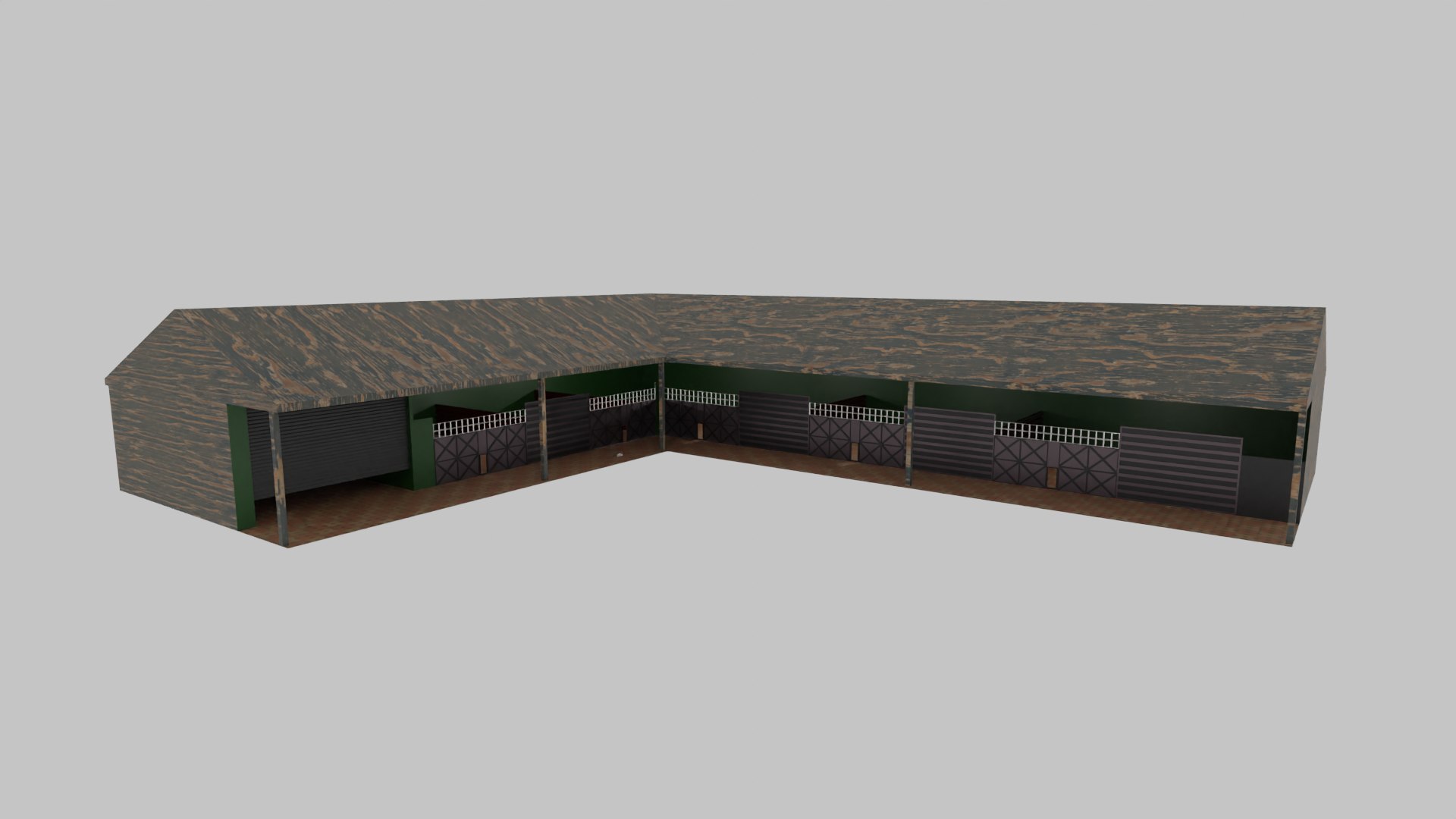 Horse Stable 3D Model - TurboSquid 2159166